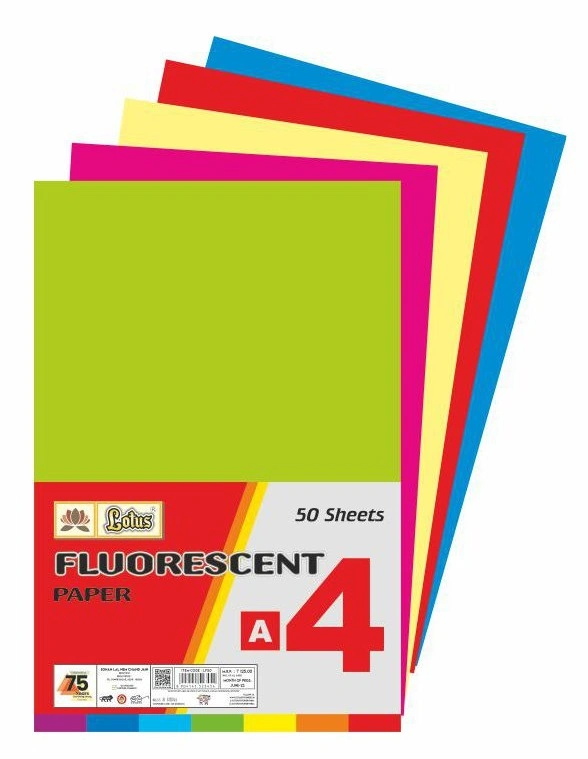 Fluorescent Paper A4 Size Assorted