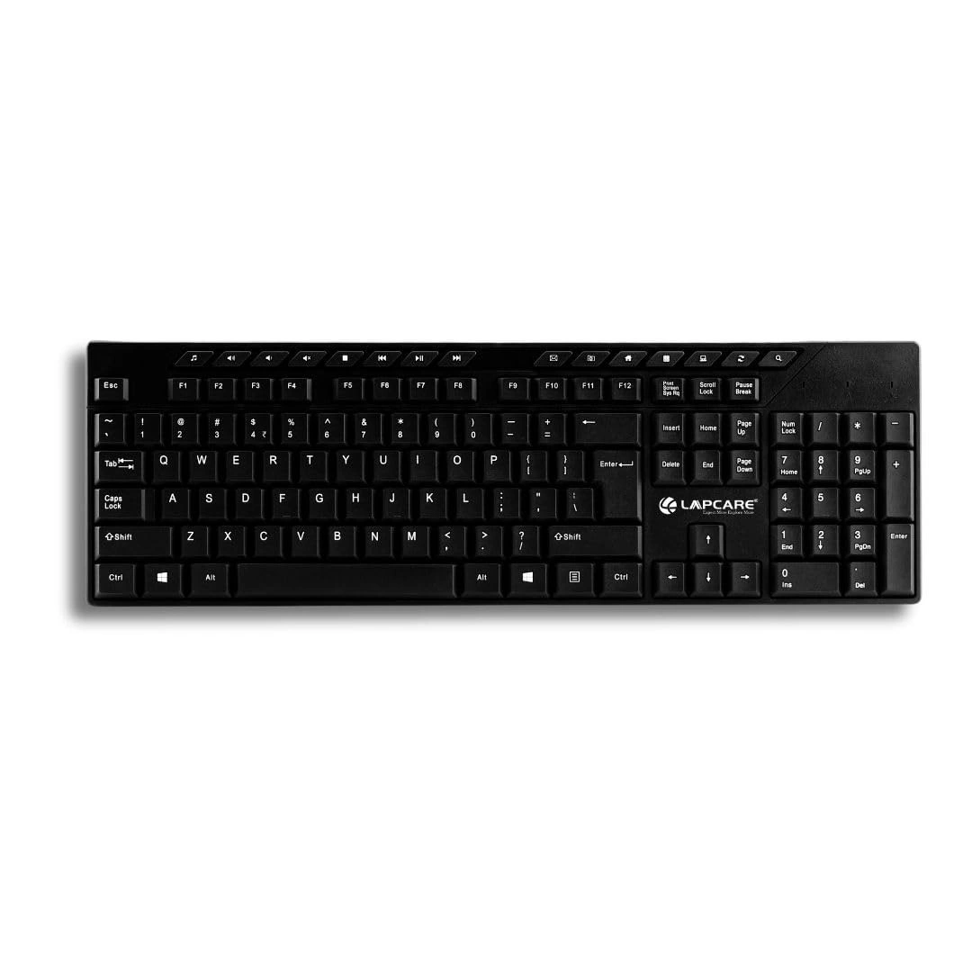 LAPCARE ALFA Keyboard 1 LKB-300 With Adjustable Kickstand, 104 Keyboard ...