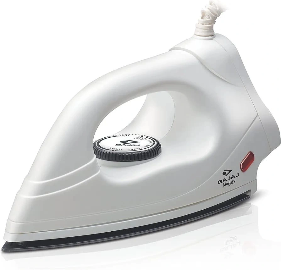 Bajaj Majesty DX-4 (440214) 1000W Dry Iron With Advance Soleplate And ...