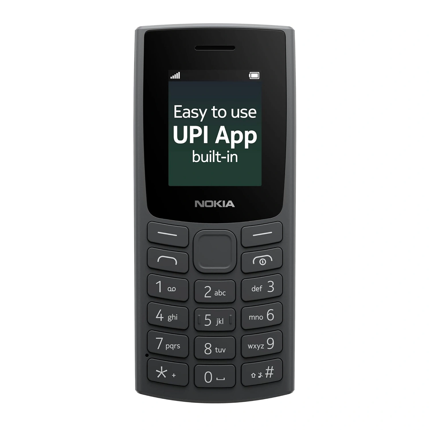 Nokia 105 Single Sim Keypad Phone With Built-In UPI Payments, Long ...