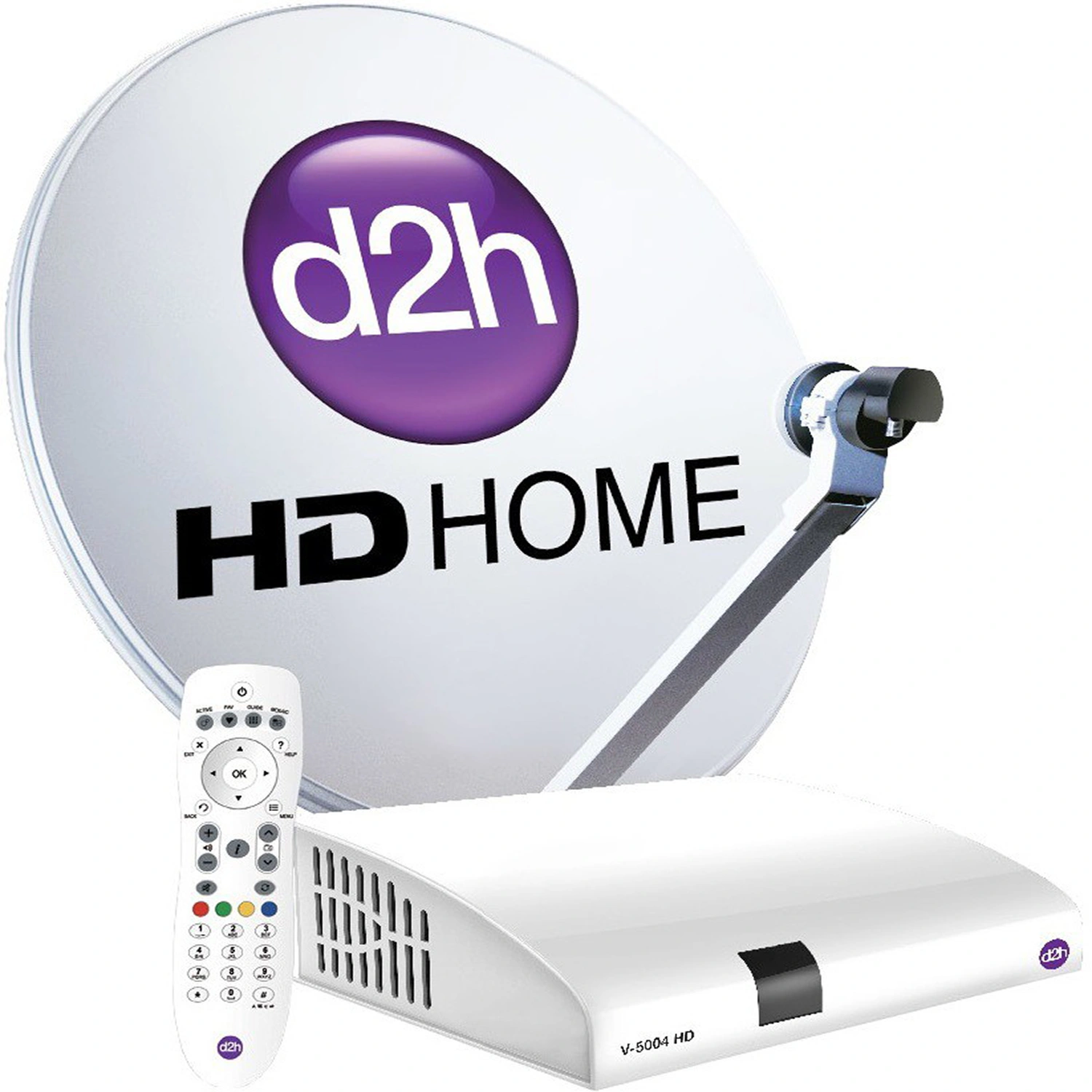 D2H HD Set Top Box with Remote | DTH Connection With 1 Month ...