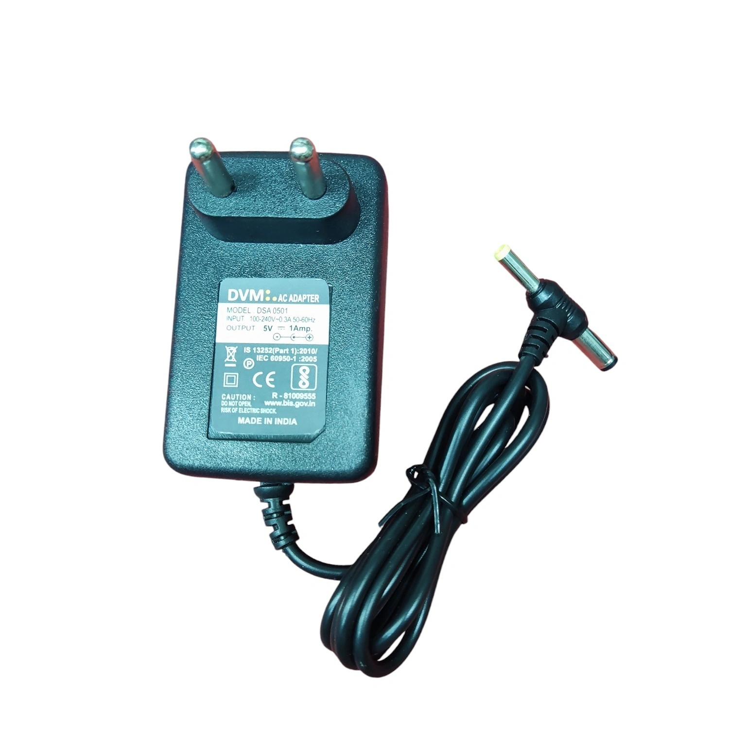 DVM 5V- 1AMP DC+ SONY PIN SMPS Adapter (Black)
