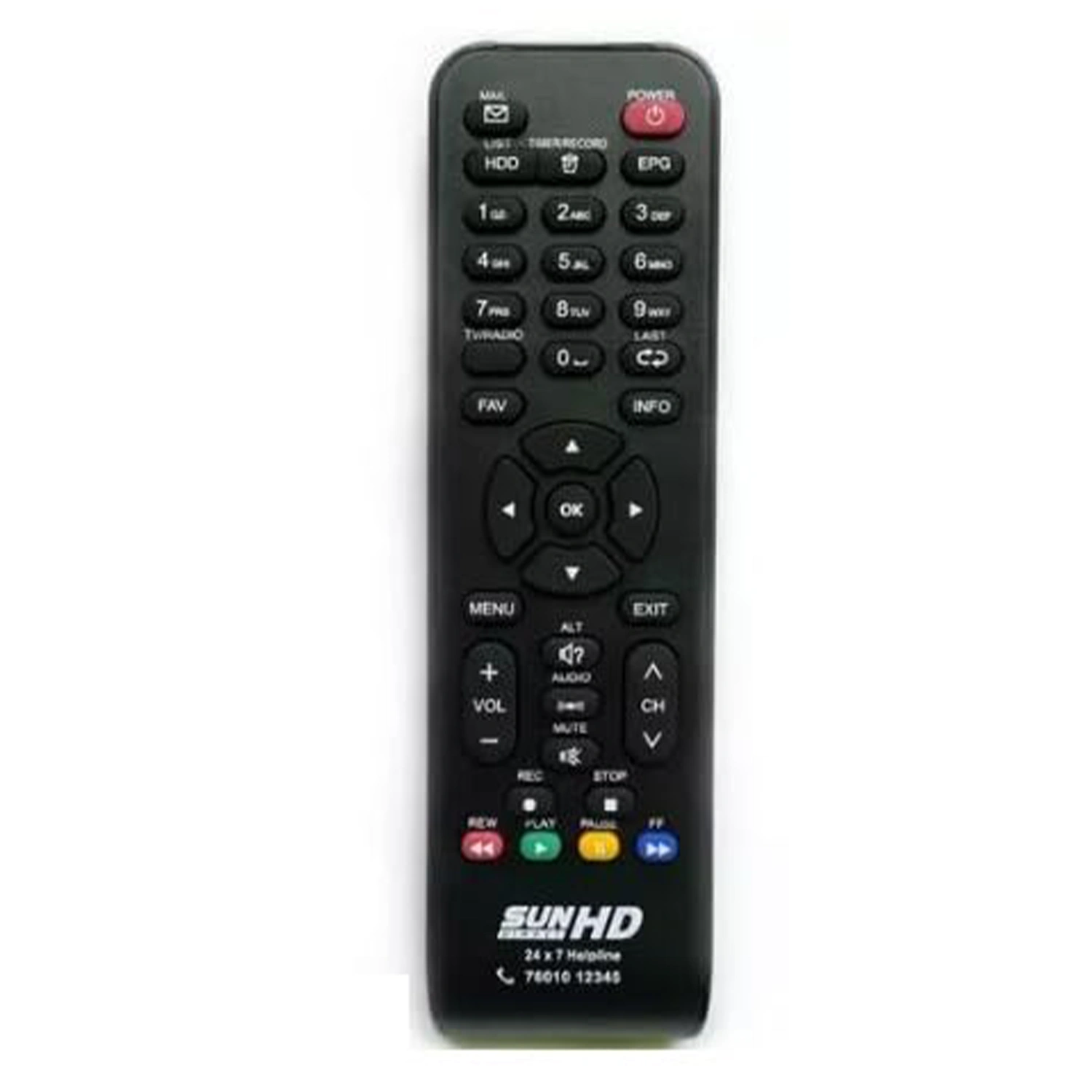 VEV Sun Direct Remote Compatible for Sun Direct HD Remote Control DTH ...