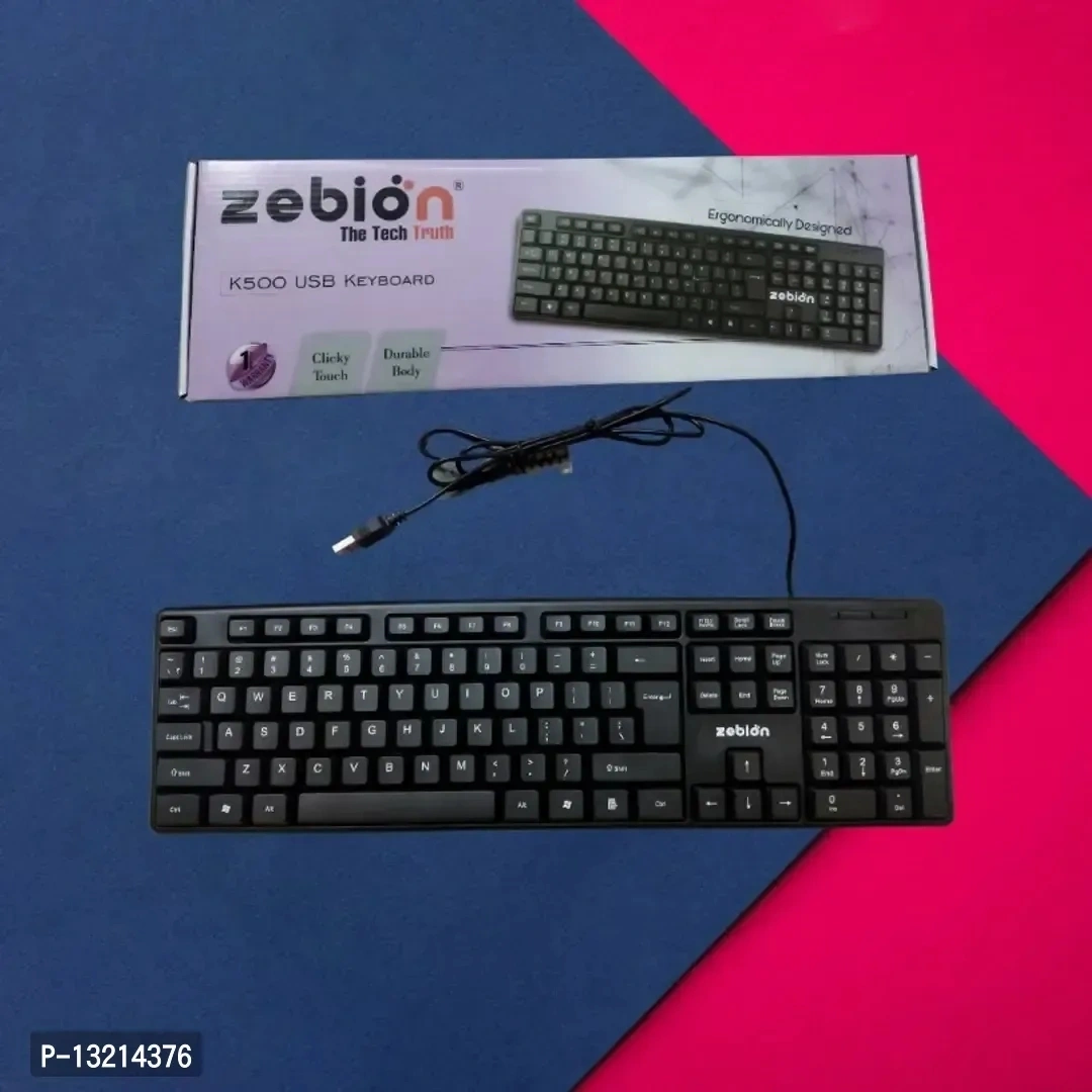 Zebion USB Standard Keyboard: the Perfect Choice for Comfortable Typing.