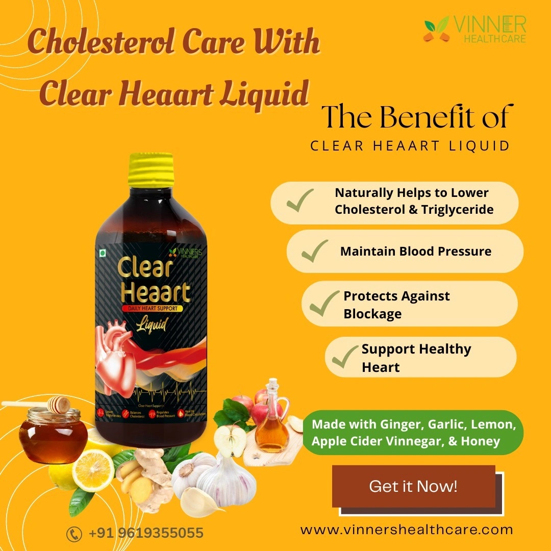 Clear Heaart Liquid for Lower Cholesterol Made with Raw, Unfiltered ...