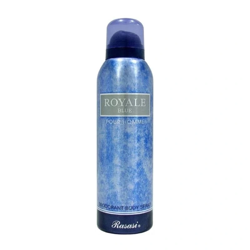 Buy Rasasi Royal Blue Pour Homme Deodorant Body Spray, 200 ml Online