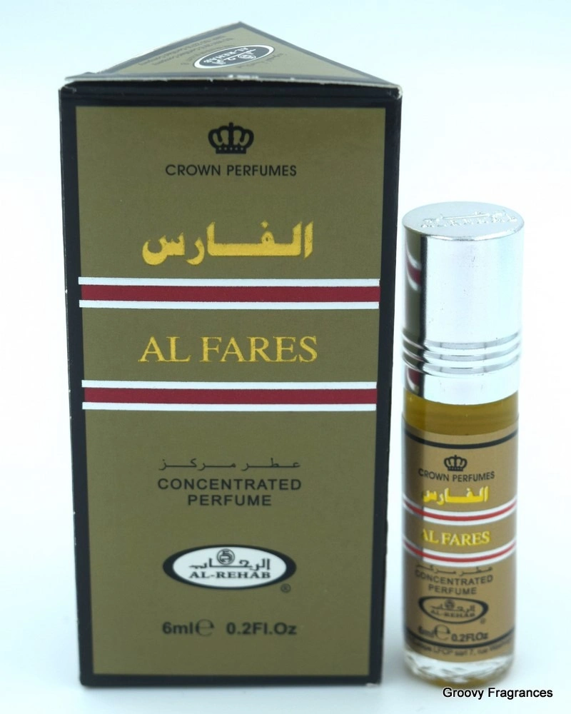 Al Rehab AL Fares Crown Perfumes Roll-On Attar Free from ALCOHOL