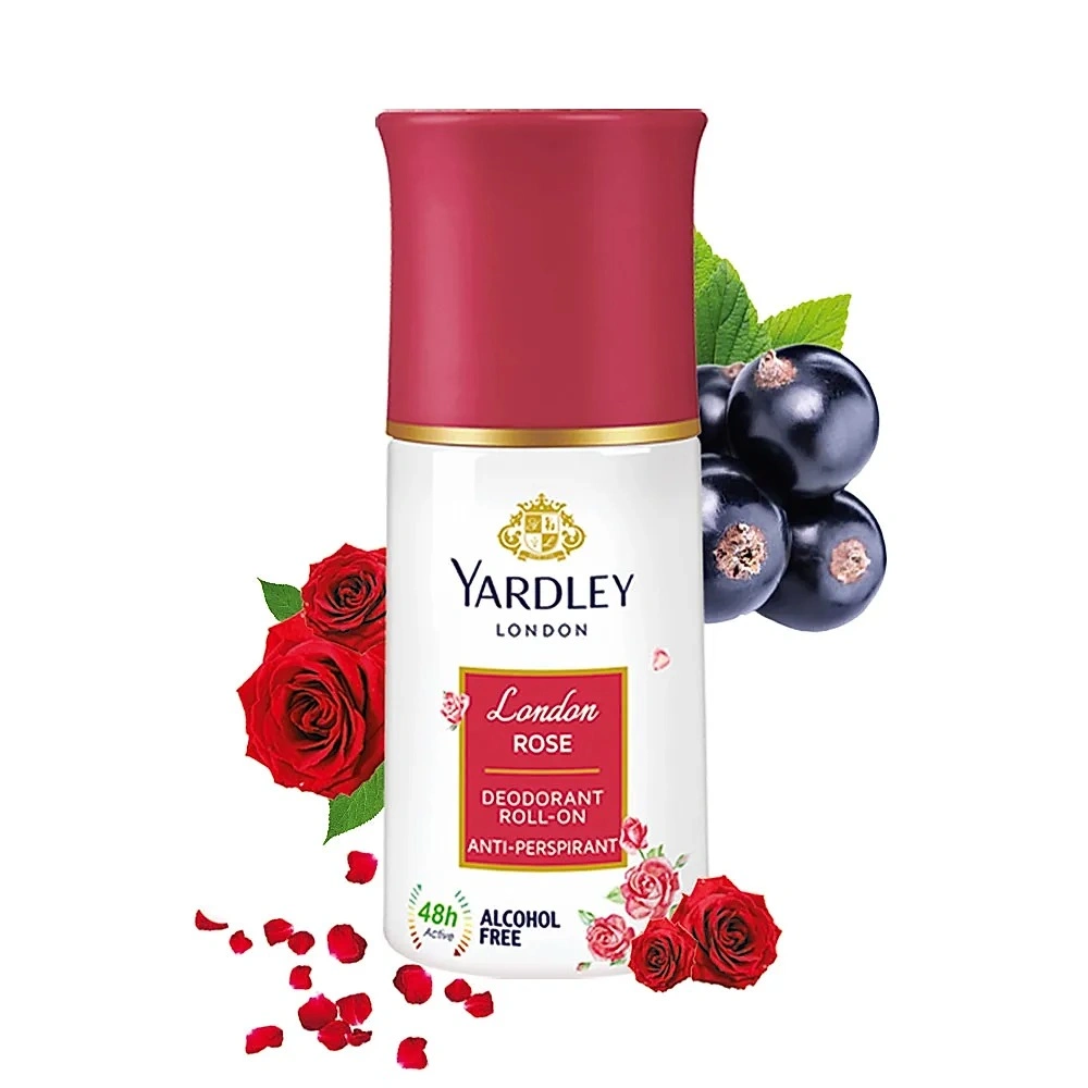 YARDLEY London Rose Deodorant Roll-on - For Women