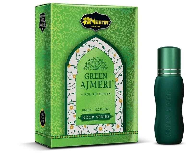 Meena Green Ajmeri Perfume Roll-On Attar Free from ALCOHOL