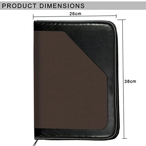 PU Leather Multipurpose File Sleeve A4 Professional Files and Folders ...