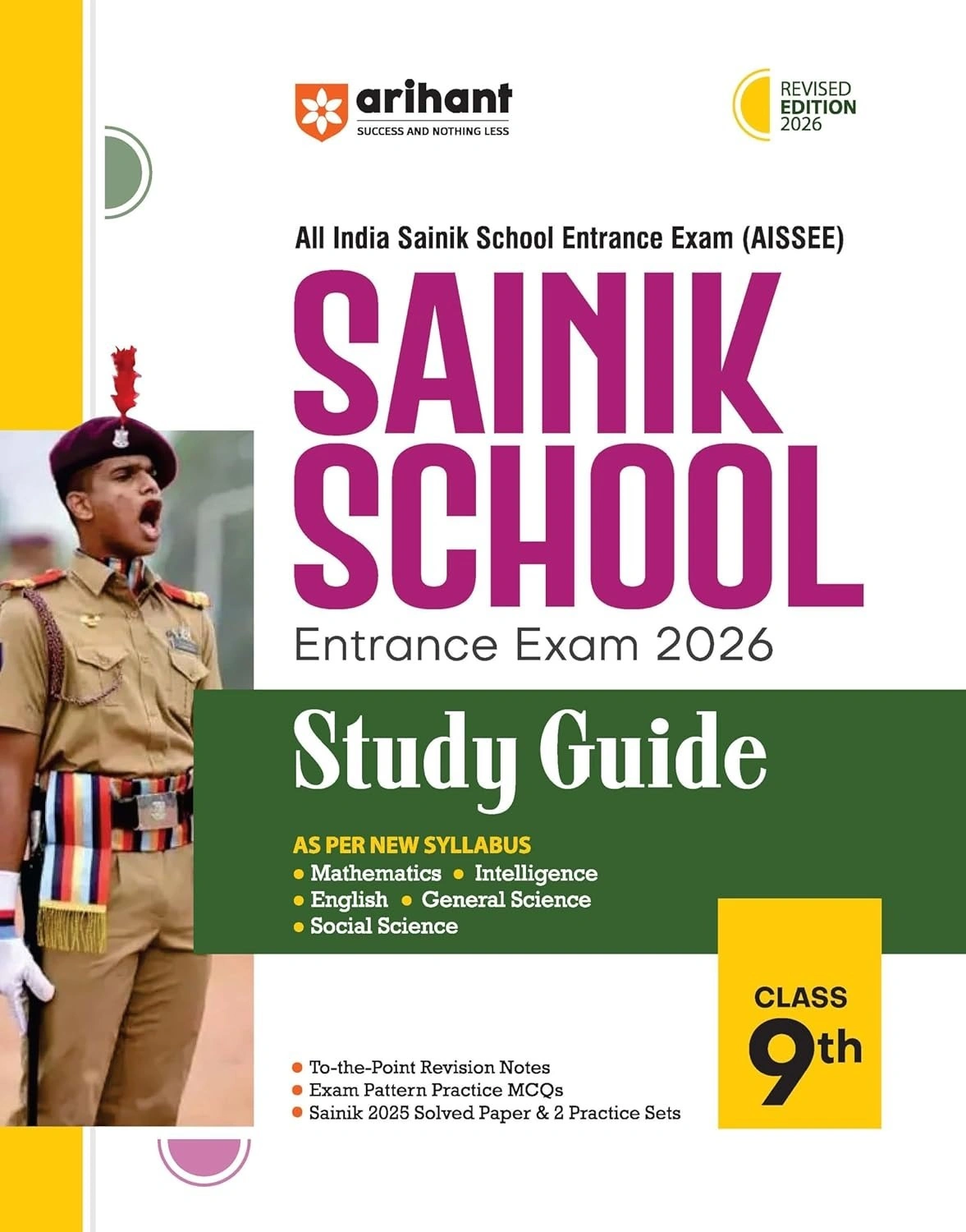 Arihant (AISSEE) Sainik School | With Study Guide, Covers Mathematics, Intelligence, English ...