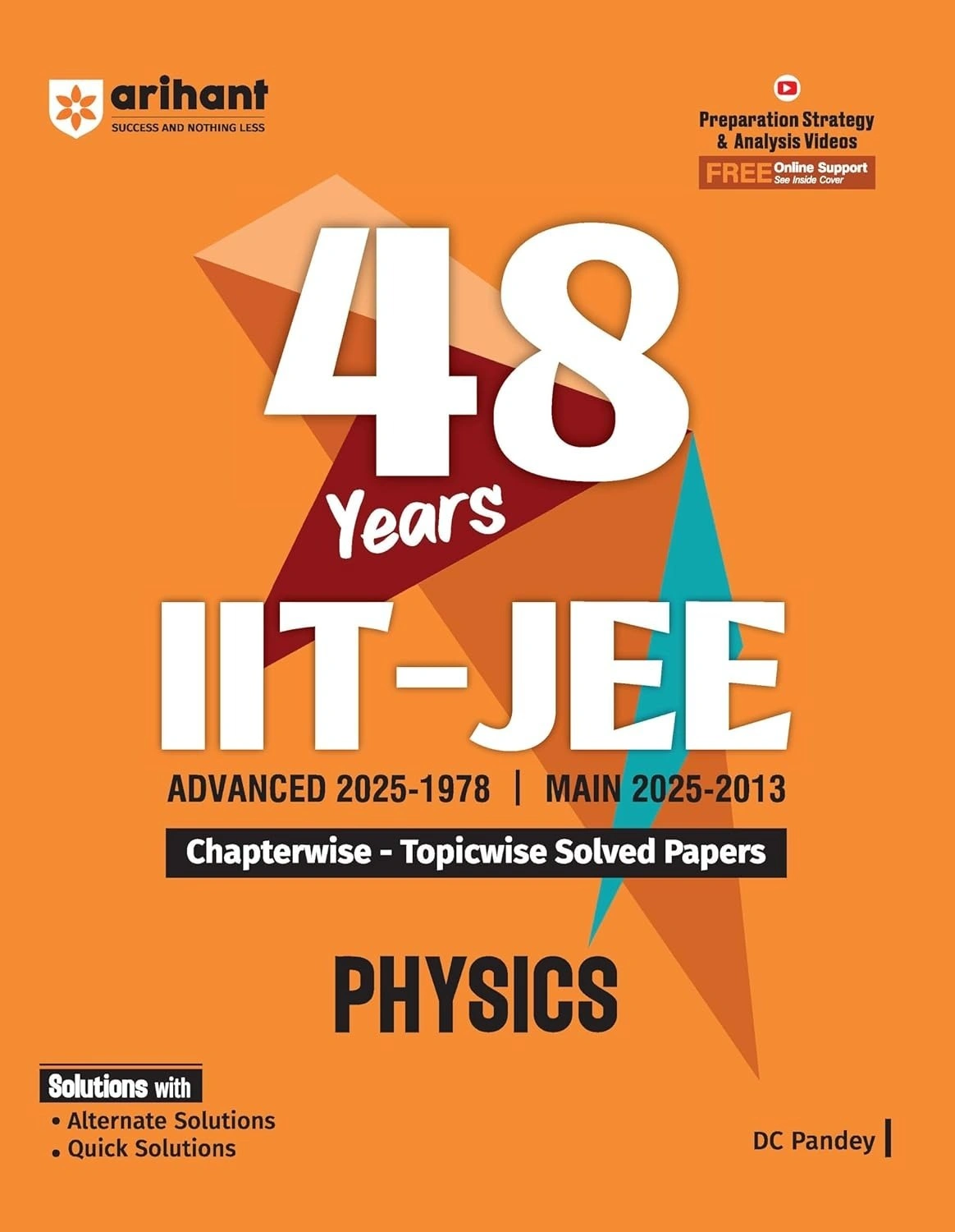 Arihant PHYSICS 48 Years IIT-JEE | JEE Main & Advanced (1978-2025) | Chapterwise Topicwise ...