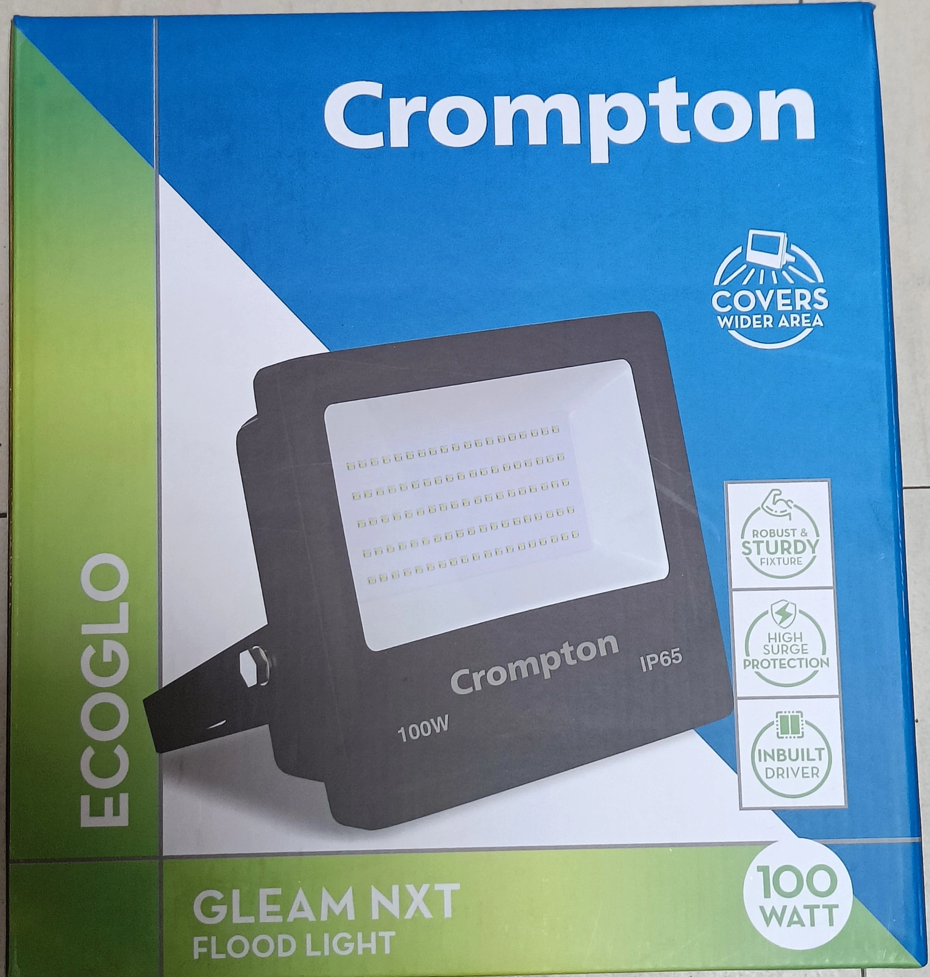 100W LED Flood Light Crompton Gleam NXT Outdoor Waterproof