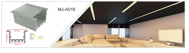 50MM Concealed Aluminium Profile (MJ-A016) 2.4Mtr Length