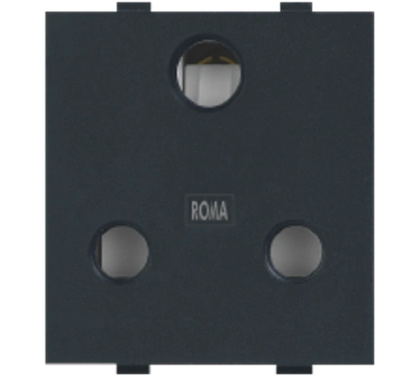 Anchor Roma 3Pin Socket 10A Black