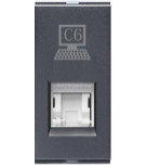 Lisha RJ45 CAT6 Data Socket- Grey