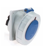 Neptune Panel Mounting Socket Outlet ANGLE - IP67 SINGLE PHASE