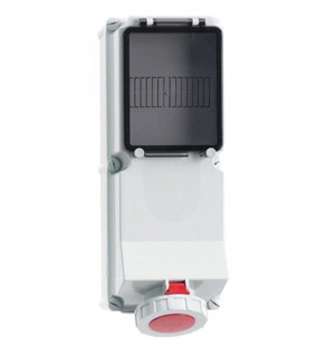 63A 5PIN IP67 Socket Outlet with MCB Provision THREE PHASE Neptune