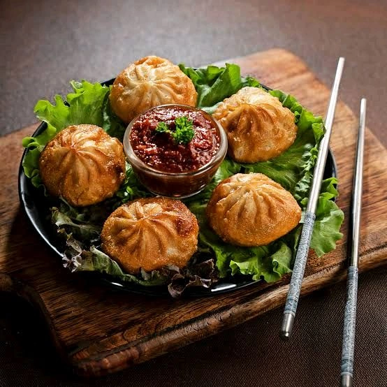 🟢Veg Fried Momo ( 8pcs ) @RisingStar.Restaurent