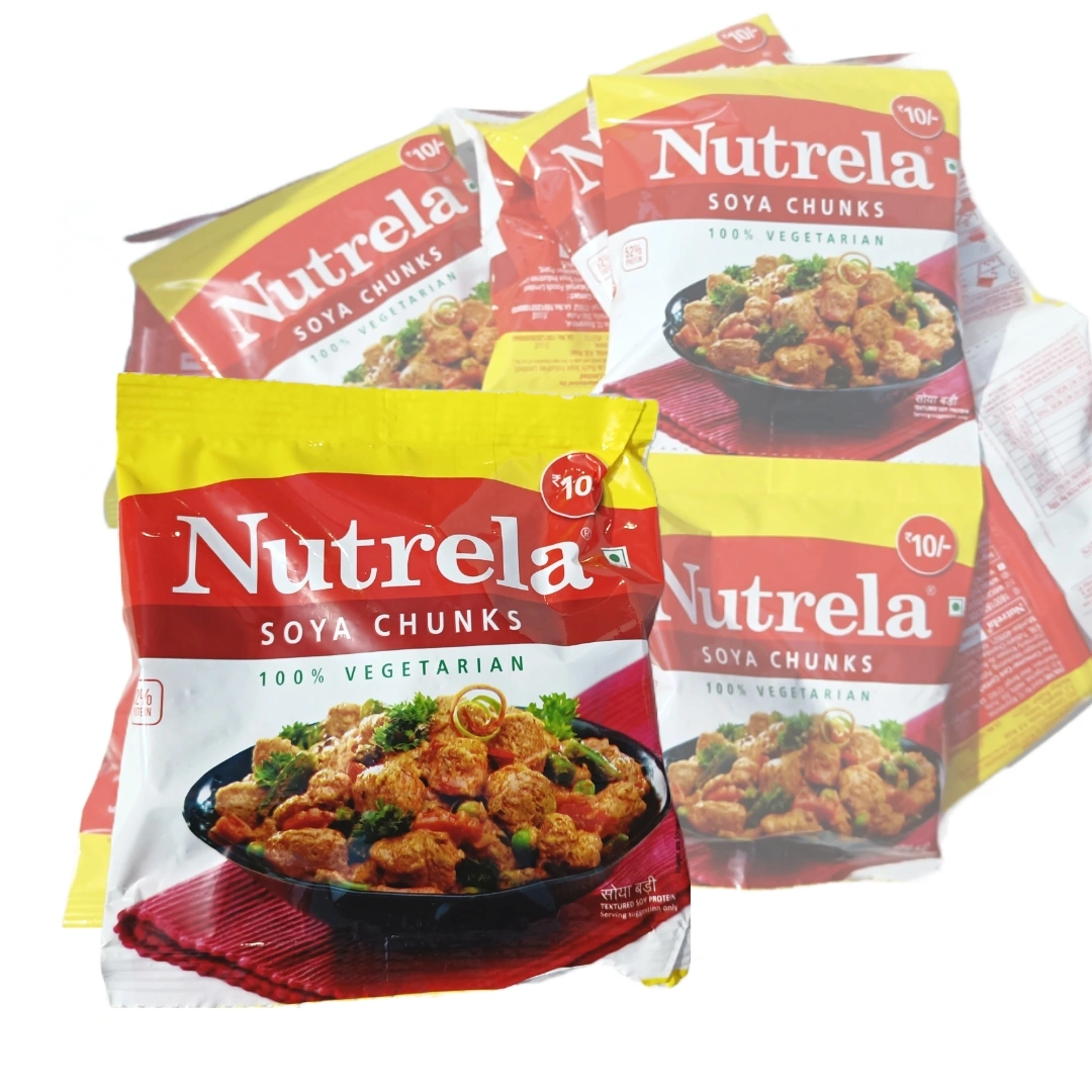Nutrela Soya Chunks - ₹10 (Pack Of 12)