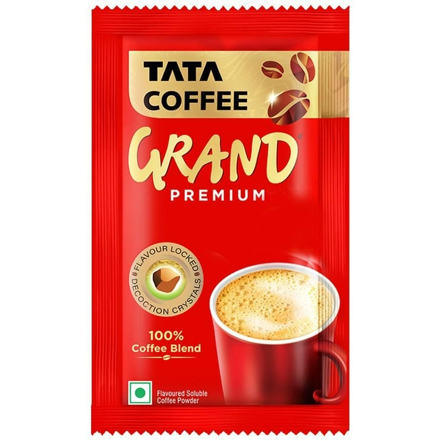 Tata Coffee Grand Premium Instant Coffee - 100% Coffee Blend - 5GM to ...