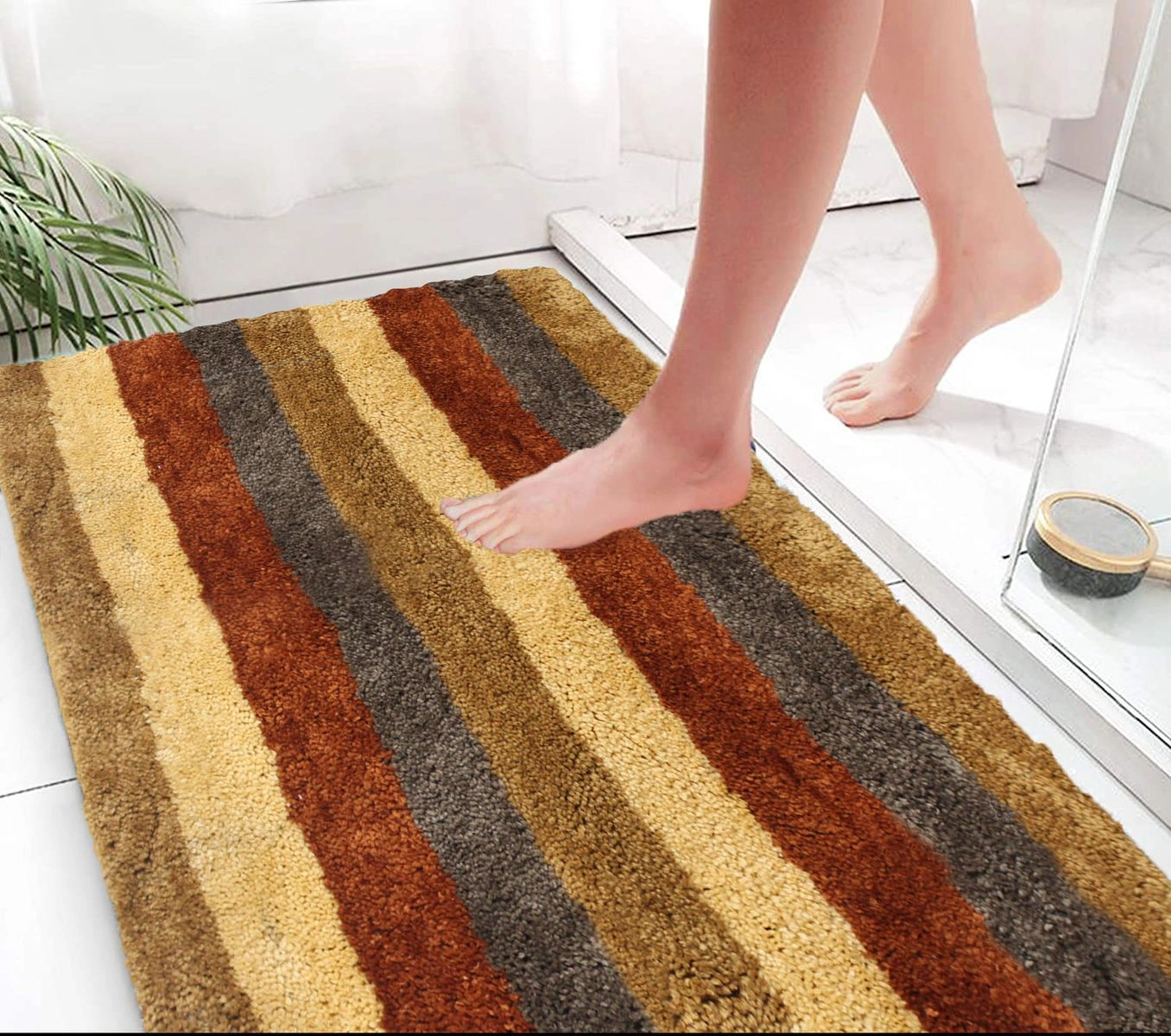 Doormat for Home Entrance, Non-Slip Washable Rubber Door Mat, Eco ...