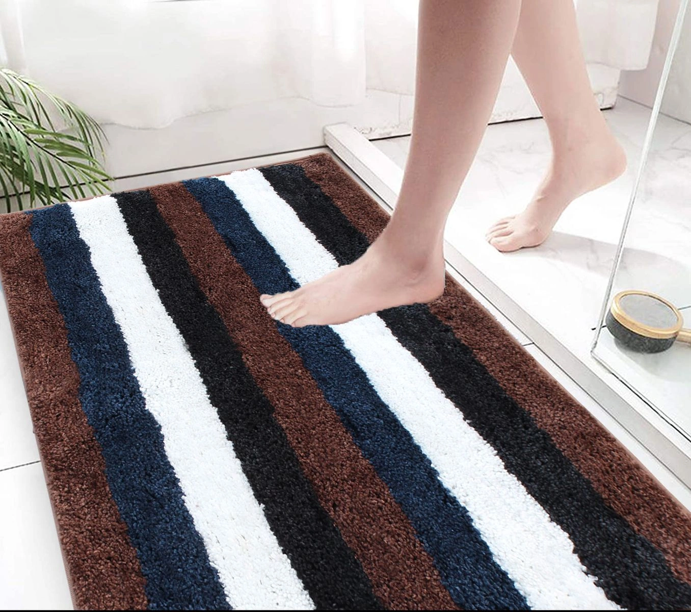 Doormat for Home Entrance, Non-Slip Washable Rubber Door Mat, Eco-Friendly Coir Doormat, Bathmat ...