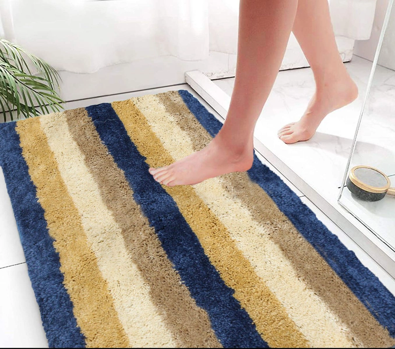Doormat for Home Entrance, Non-Slip Washable Rubber Door Mat, Eco-Friendly Coir Doormat, Bathmat ...