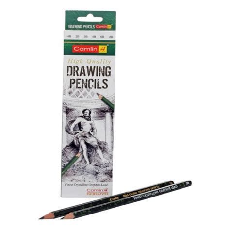 Camlin Drawing Pencils HB 2B 3B 4B 6B 8B Pack of 6 Piece