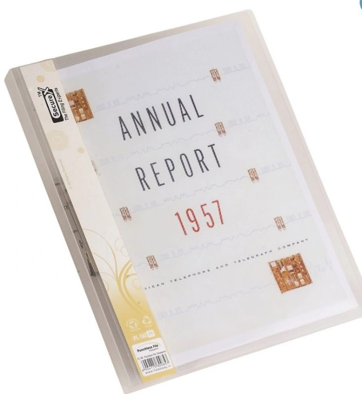 Securex Punchless File Transparent Size A4 PL102