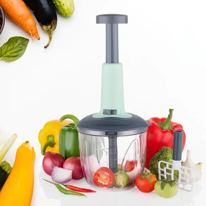 Vegetable Push Chopper | Manual Food Processor for Effortless and Quick ...
