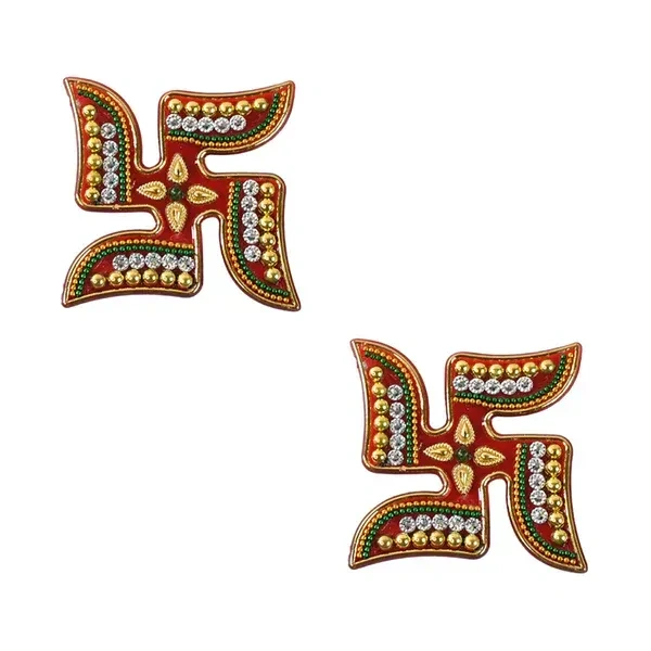 2PCS SWASTIK STICKER, Decorative Swastik Sticker, Decorative ...