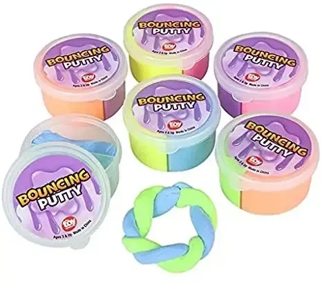 FOAM PUTTY CLAY, Bouncing Putty Dry Clay, Bounce it, Mould it , Stretch ...