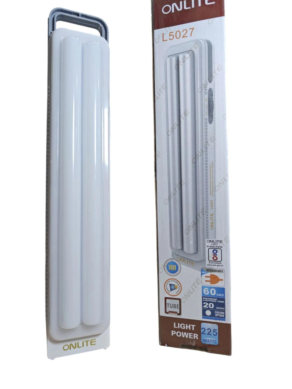 EMRG.LIGHT L5027, DNM Onlite L-5027 Emergency Light – 20-Hour Backup, Rechargeable LED Lantern ...