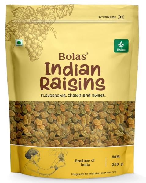 Bolas Indian Raisins, Flavorsome, Chewy and Sweet