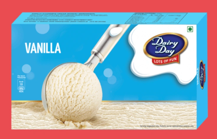 Dairy Day Family Pack Vanilla Ice Cream-500ml