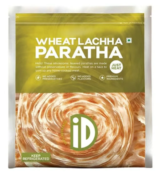 ID Wheat Lachha Paratha / Parota, Just Heat-400gm(5Nx80gm)
