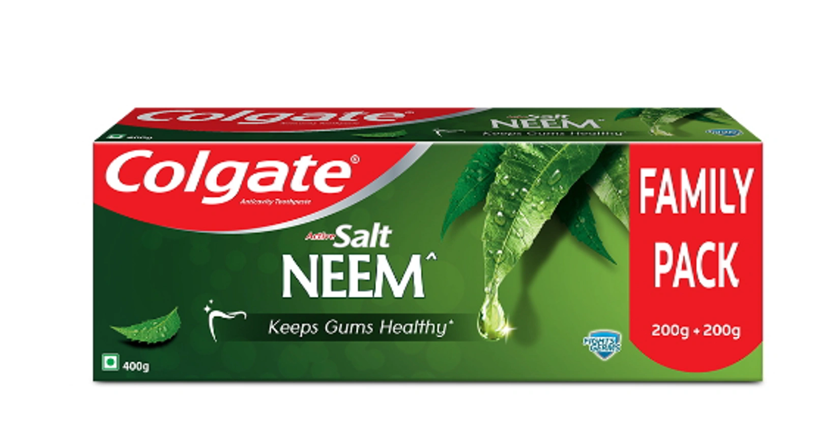 Colgate Active Salt Neem Toothpaste, Family Pack 400gm