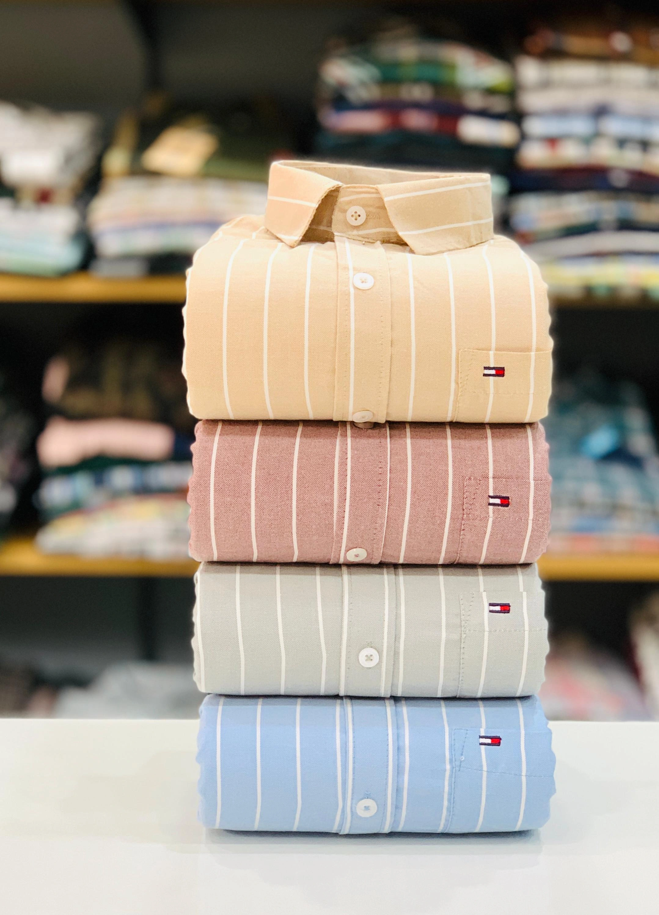 (Pack of 4) Regular Fit Cotton Lining Shirt - New | 6 Colors | The ...