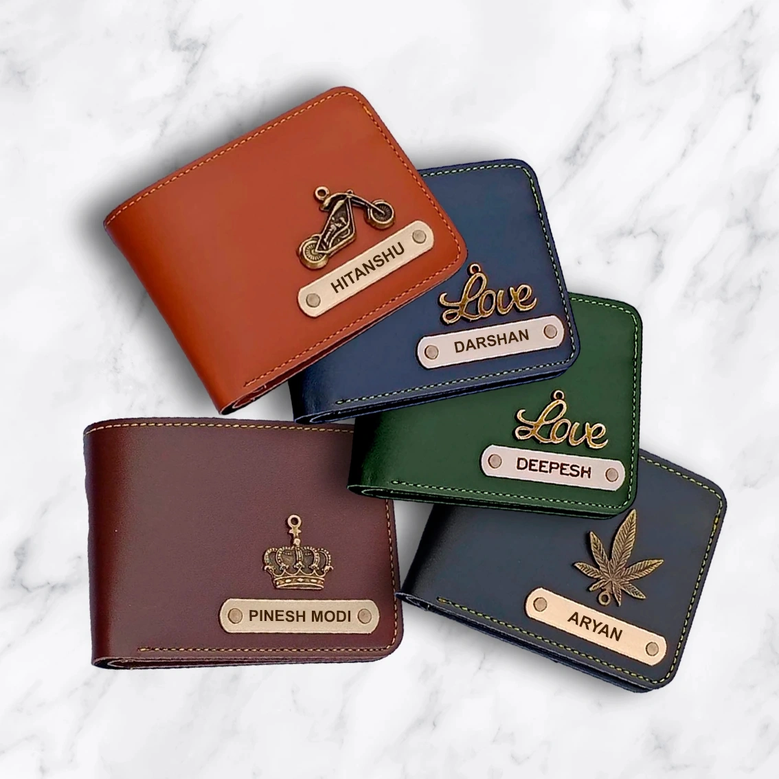 Customiaed Gents Wallet With Lucky Charm