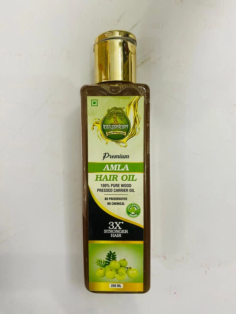 KALYANKARI Amla Hair Oil -200 ML Amla Hair Oil 100% Pure & NATURAL WOOD ...