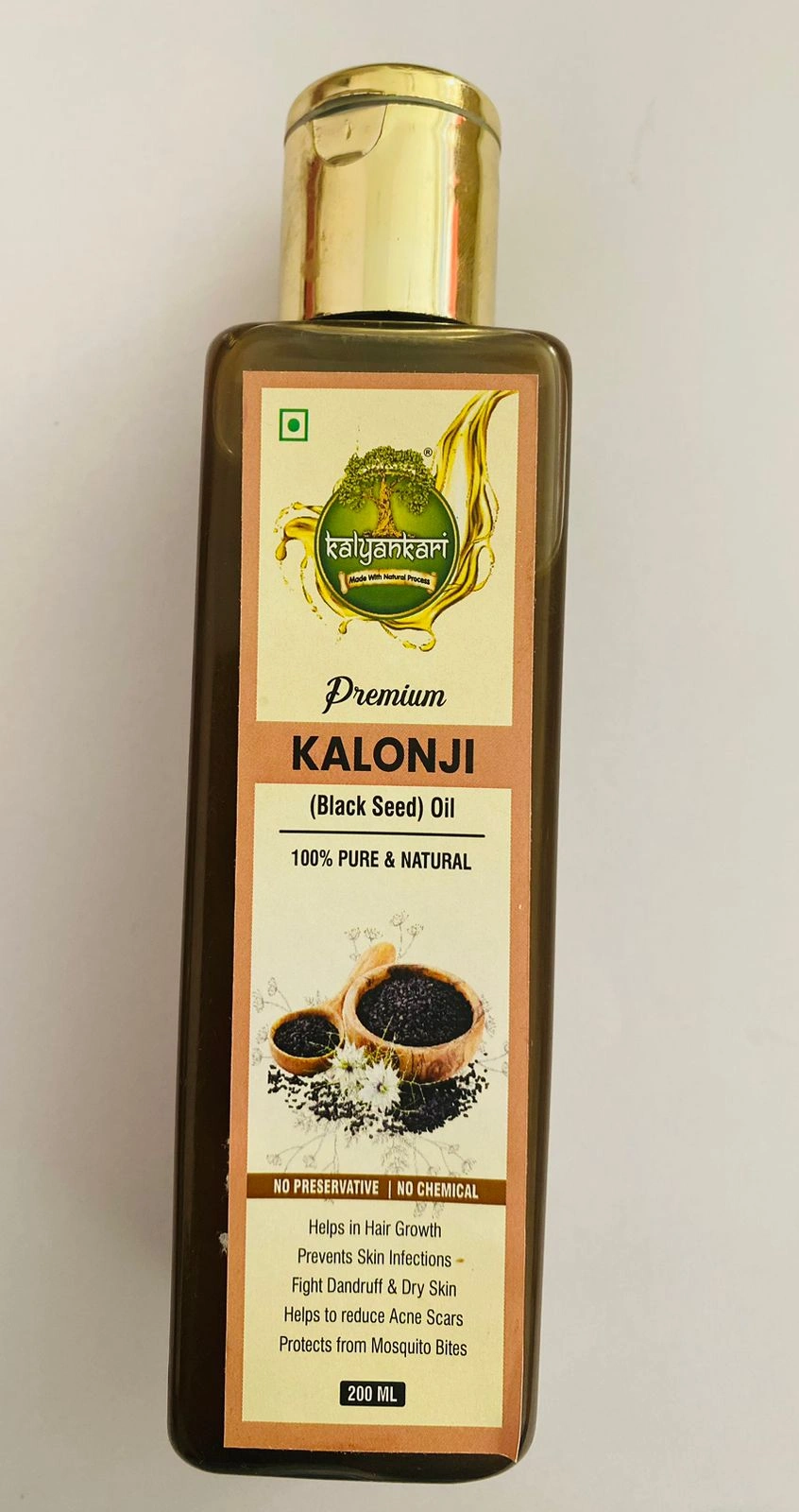 KALYANKARI Cold Pressed Black Seed Oill – 100% Pure and Natural for ...