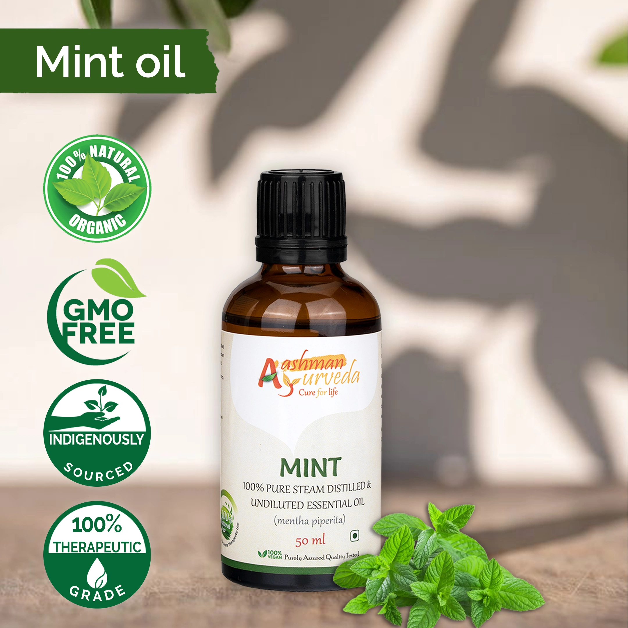 Mint Pure Steam Distilled Essential Oil