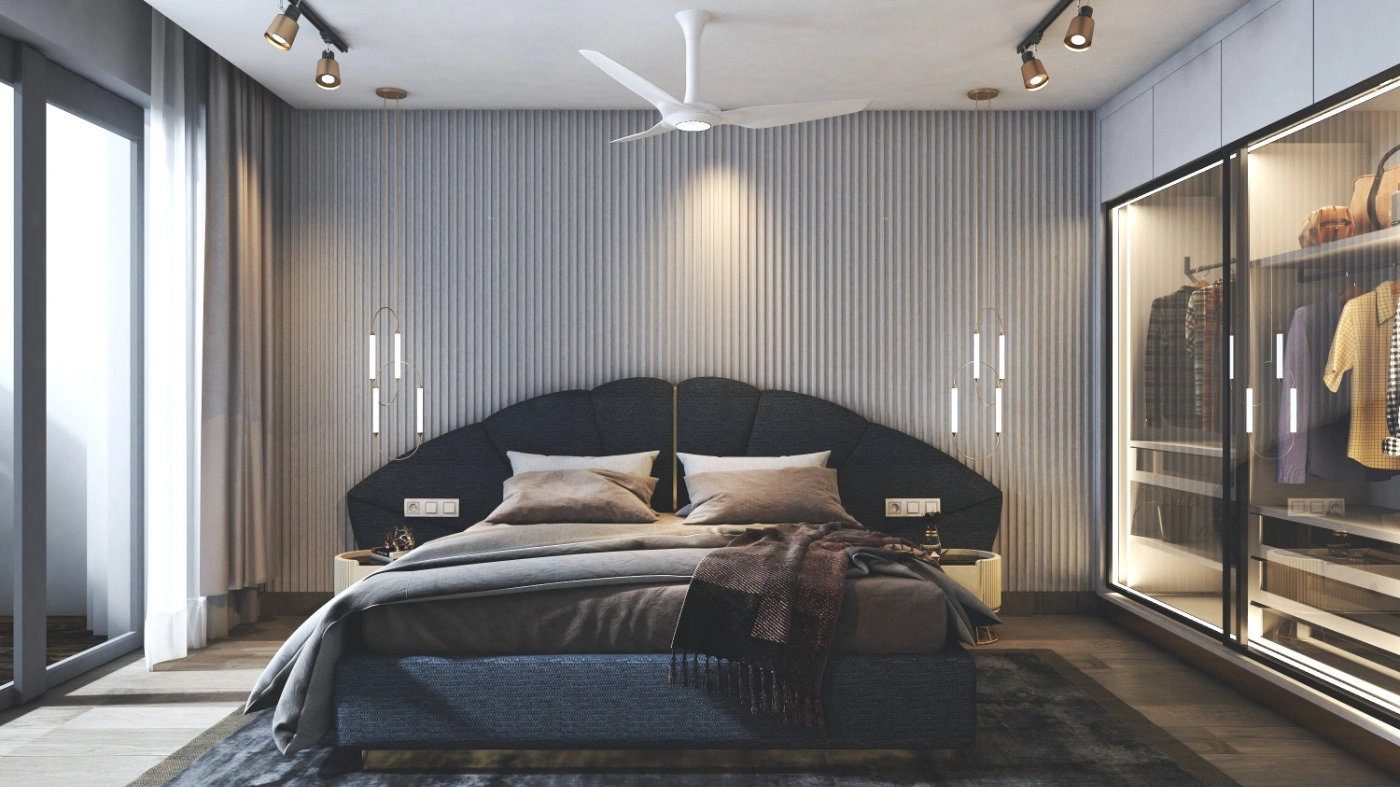 “Blue Blonde – Premium PVC Louvers for Modern Interiors”