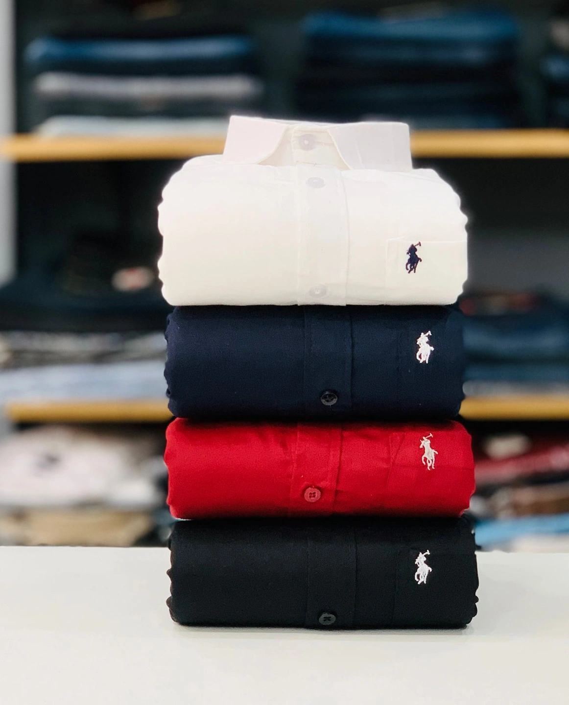 RL POLO Plain Shirt ( Combo Of 4pcs )