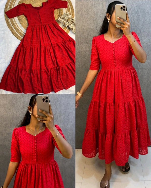 Hakoba 3 layer Gown With One Side Pocket