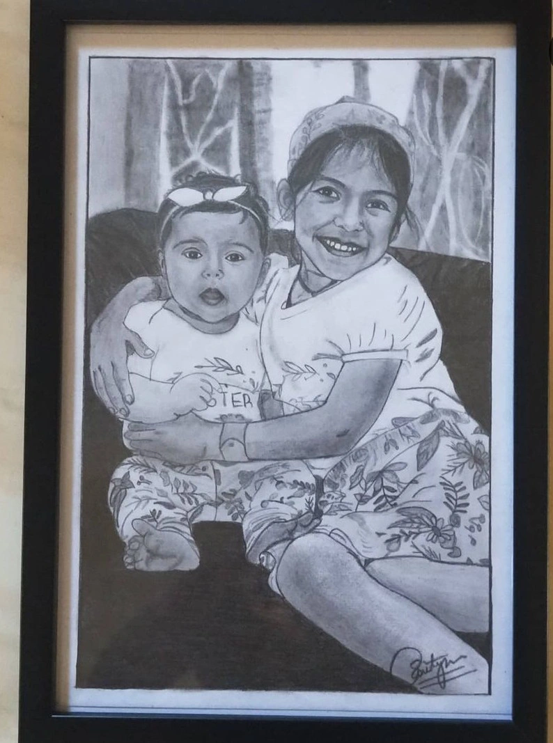Sister Sketch Frame | Love | Birthday| Anniversary| Sister| Sketch Frame