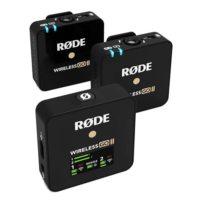 Rode Wireless GO II Dual Channel Mic System – 200m Range, Onboard ...