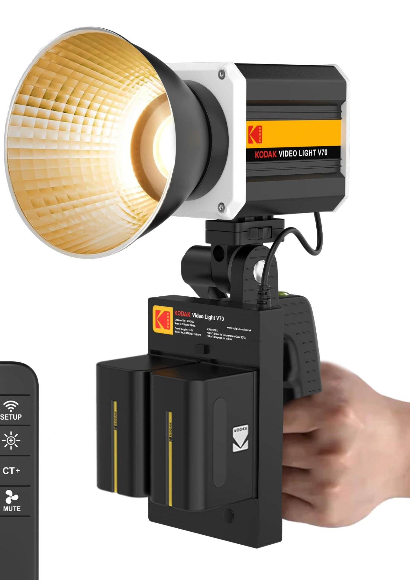 Kodak V70 Video Light | Portable, Dimmable LED Continuous Light