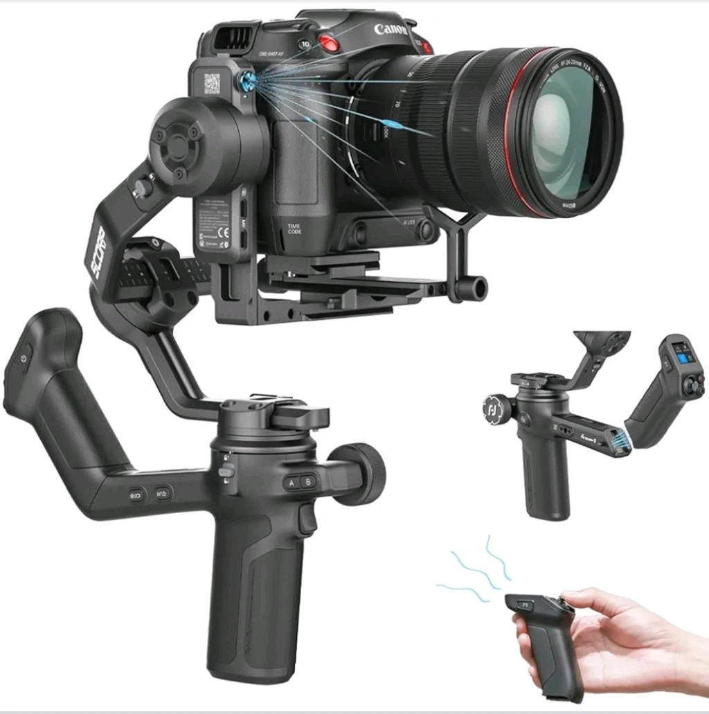 FeiyuTech SCORP 3 Gimbal Stabilizer for Camera, Built-in AI Tracking ...